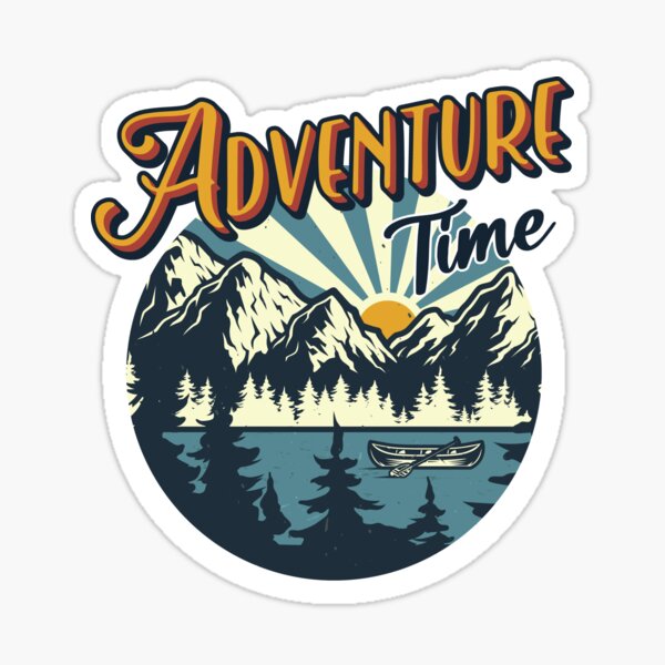 "Adventure Time" Sticker for Sale by yassineidtaleb | Redbubble