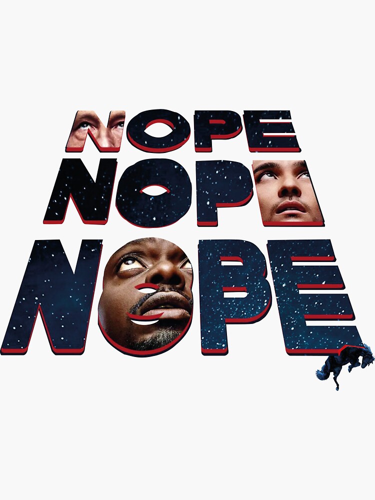 "nope movie" Sticker for Sale by hibaart15 | Redbubble