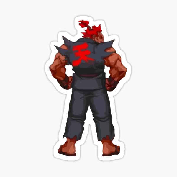 "Street Fighter - Akuma LoFi" Sticker for Sale by DJSK | Redbubble