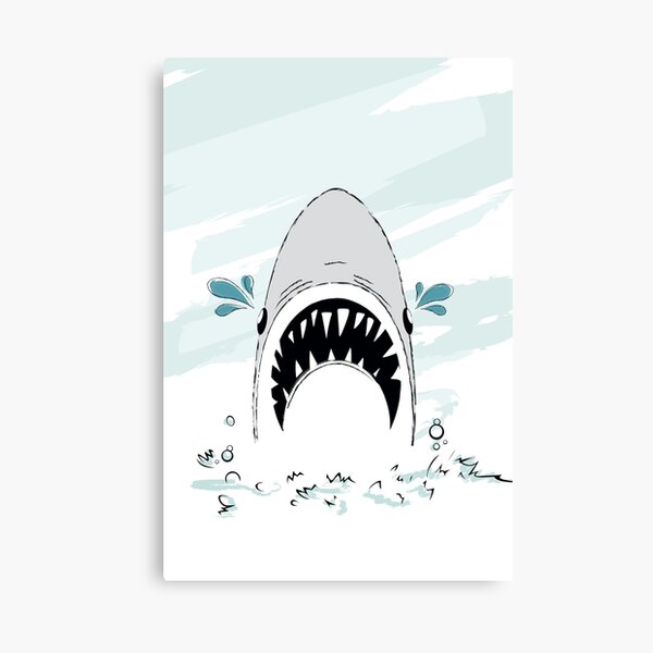 "Crying Shark" Canvas Print for Sale by HenryWine | Redbubble