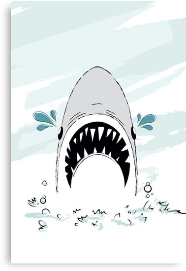 "Crying Shark" Canvas Print by HenryWine | Redbubble