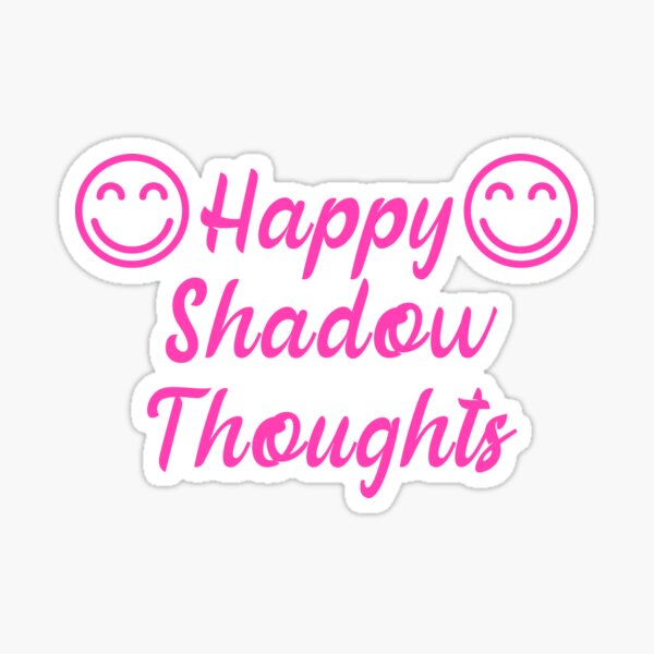 "Happy shadow thoughts" Sticker for Sale by Mr-designer- | Redbubble