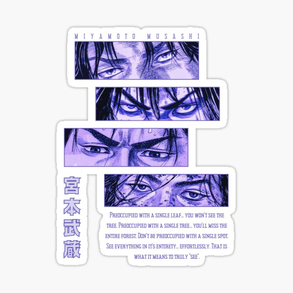 "Miyamoto Musashi - The Art Of Vagabond " Sticker for Sale by Firstsun ...