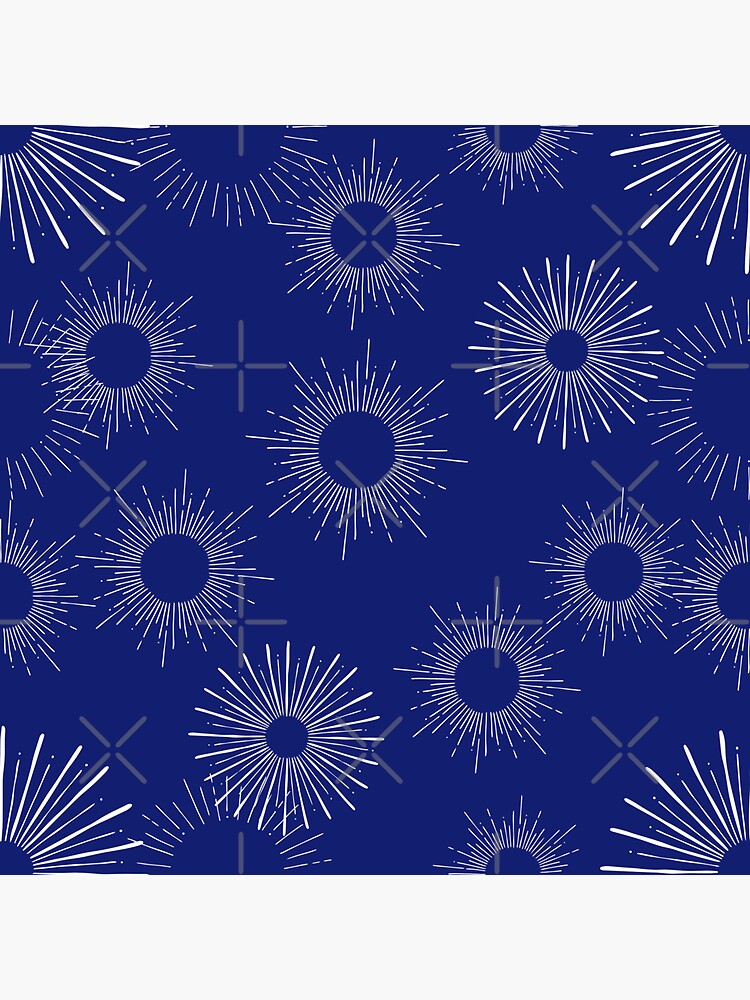 "Sparkle seamless pattern with blue background" Sticker for Sale by ...