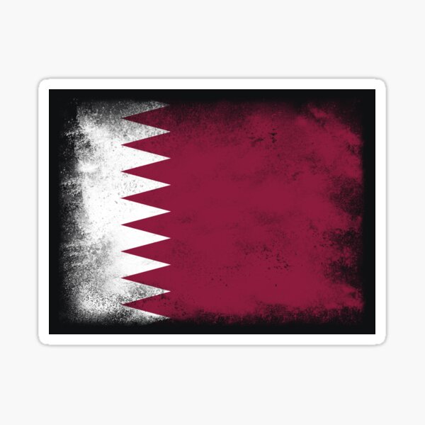 "Qatar Flag" Sticker for Sale by psychoshadow | Redbubble