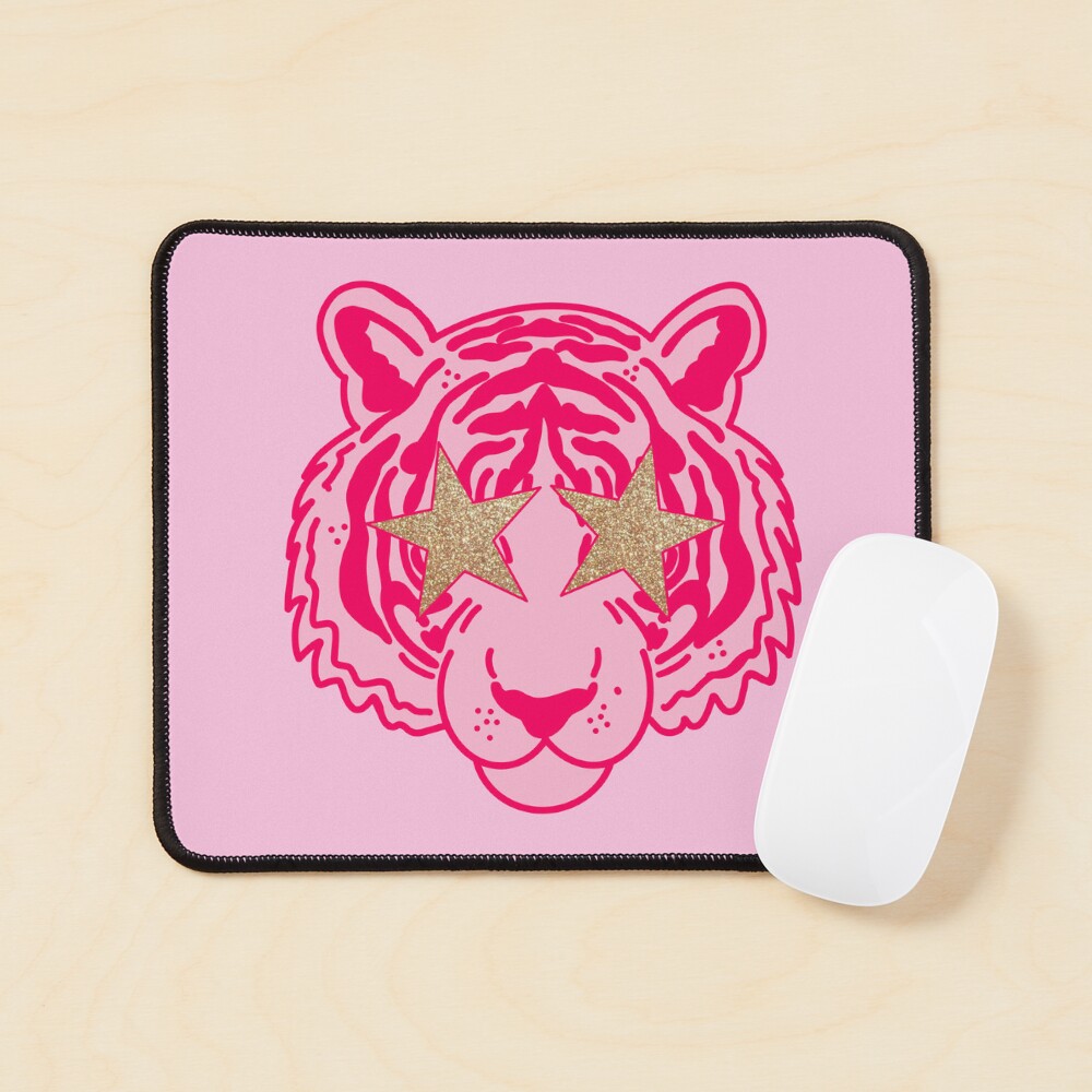 "preppy pink tiger" Sticker for Sale by gdm123 | Redbubble