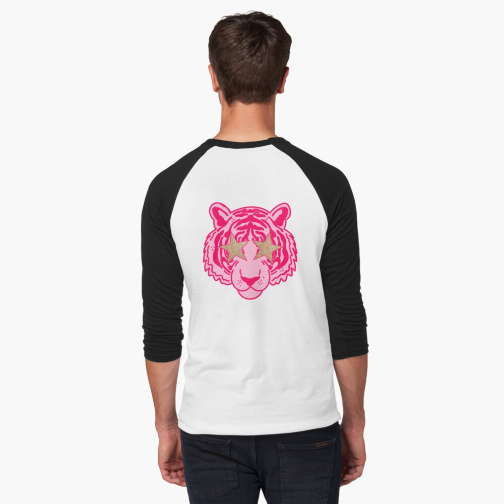 "preppy pink tiger" Sticker for Sale by gdm123 | Redbubble