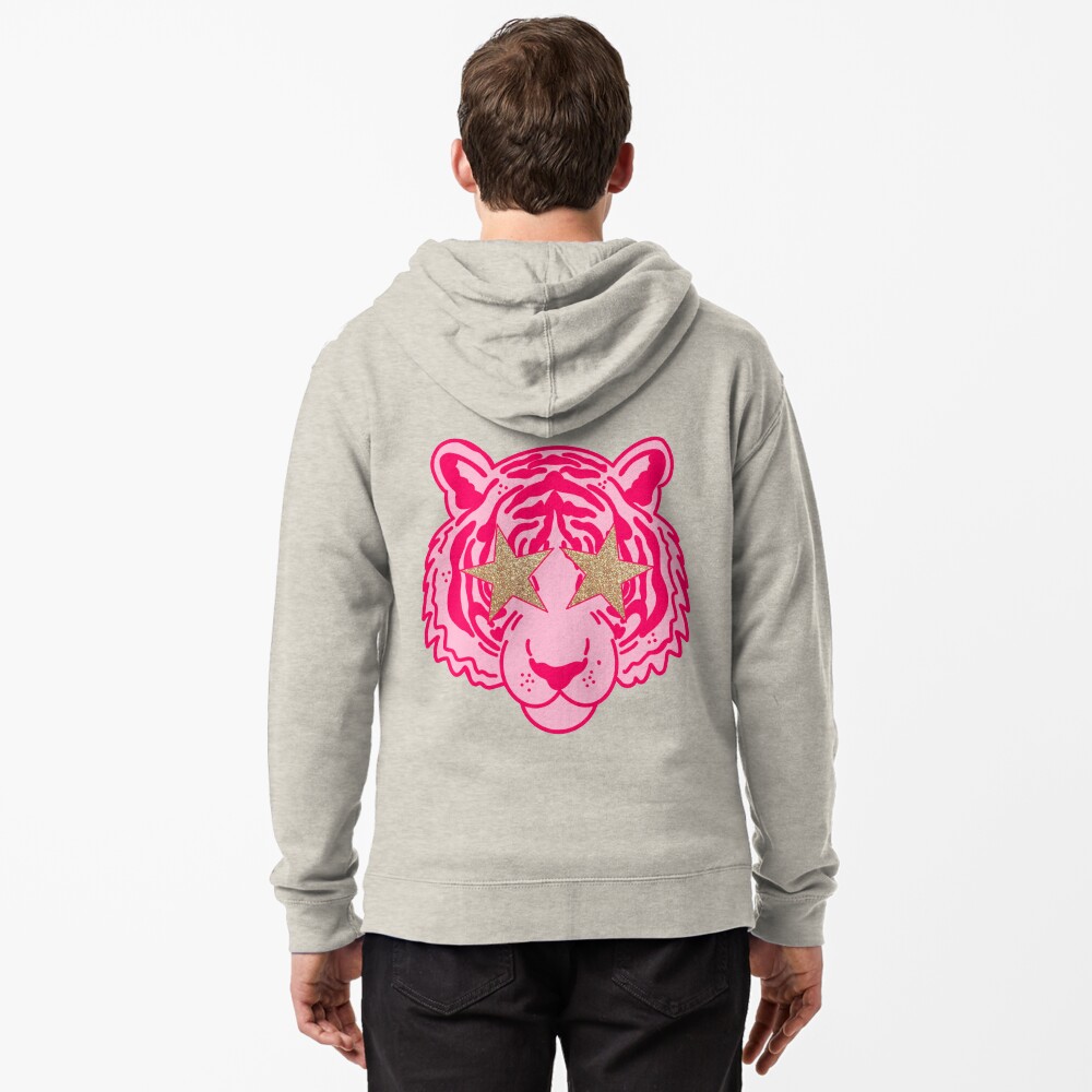 "preppy pink tiger" Sticker for Sale by gdm123 | Redbubble