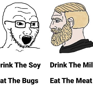 "Soy Boy vs Chad" Poster for Sale by Andre Monthy | Redbubble