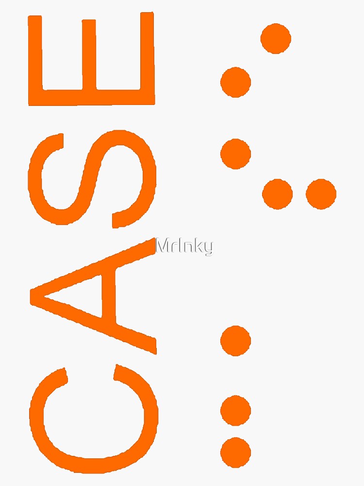 "CASE Logo - Interstellar" Sticker for Sale by MrInky | Redbubble
