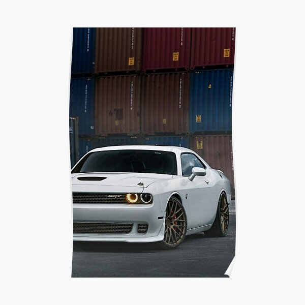 "Dodge challenger SRT " Poster for Sale by Hashtakat-Seema | Redbubble