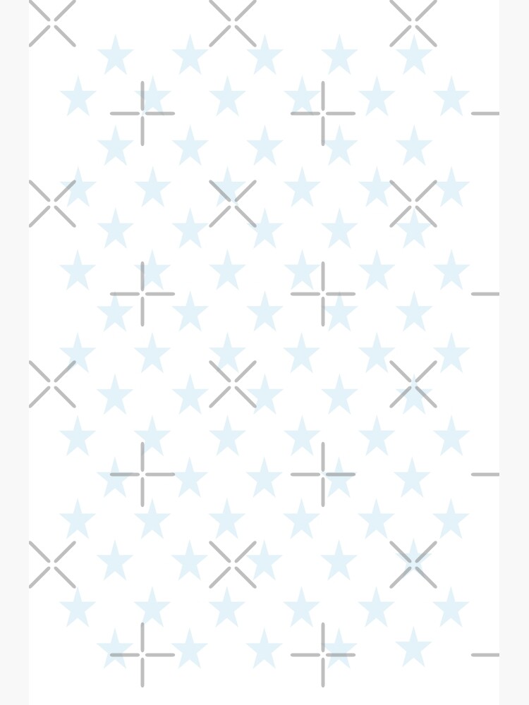 "Small PALE BLUE STARS on WHITE " Poster for Sale by RachelMacht ...