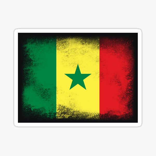 "Senegal Flag" Sticker for Sale by psychoshadow | Redbubble