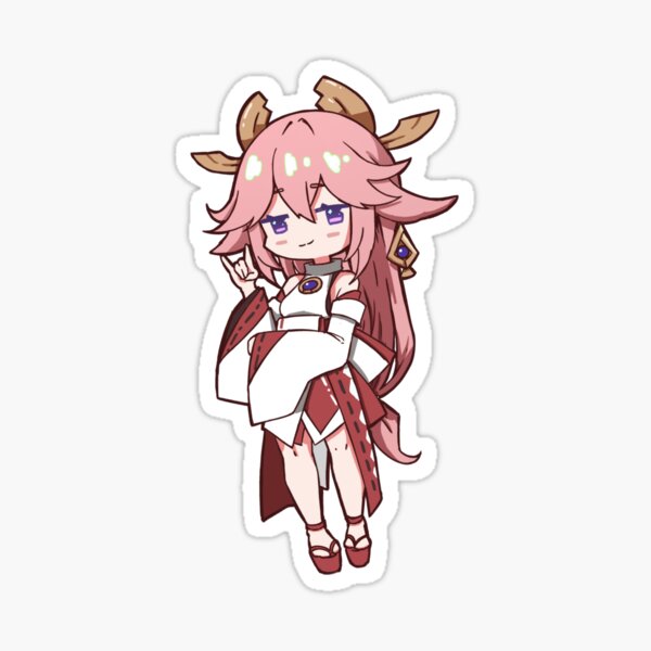 "Yae Miko" Sticker for Sale by BSNAS | Redbubble