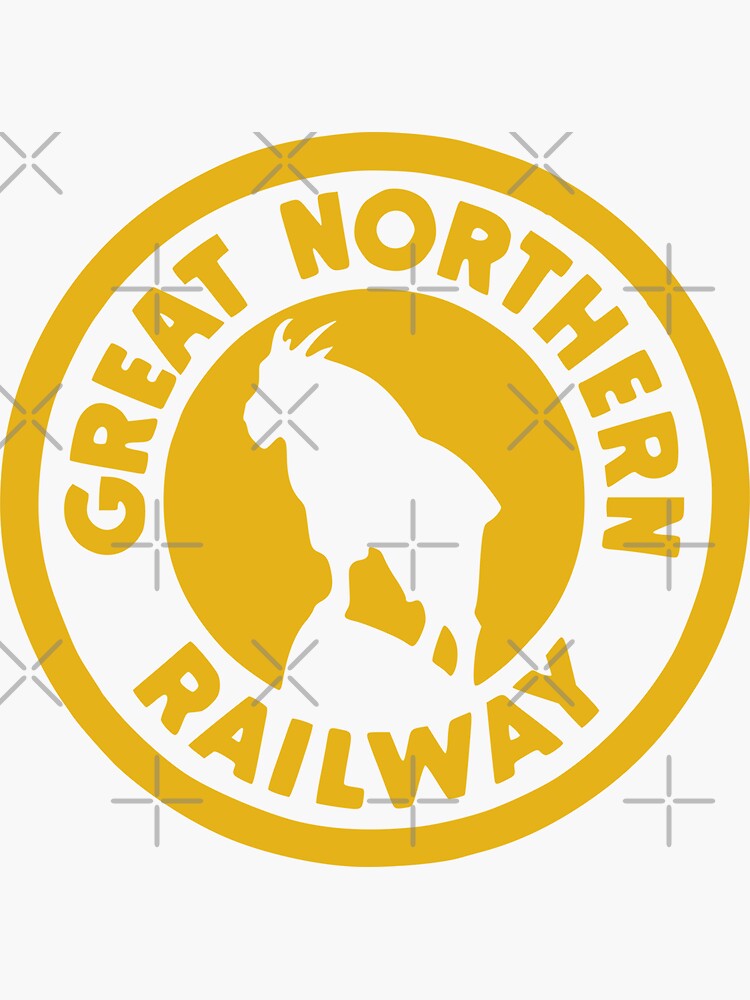 "Great Northern Railway" Sticker for Sale by TheRailStation | Redbubble