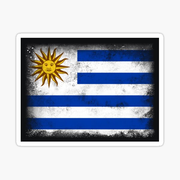 "Uruguay Flag" Sticker for Sale by psychoshadow | Redbubble