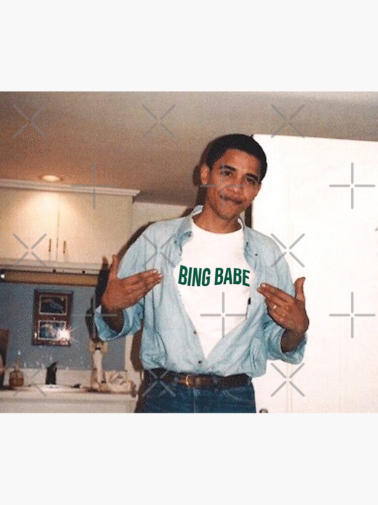 "Binghamton Babe Barack Obama meme" Sticker for Sale by VitaminRed ...