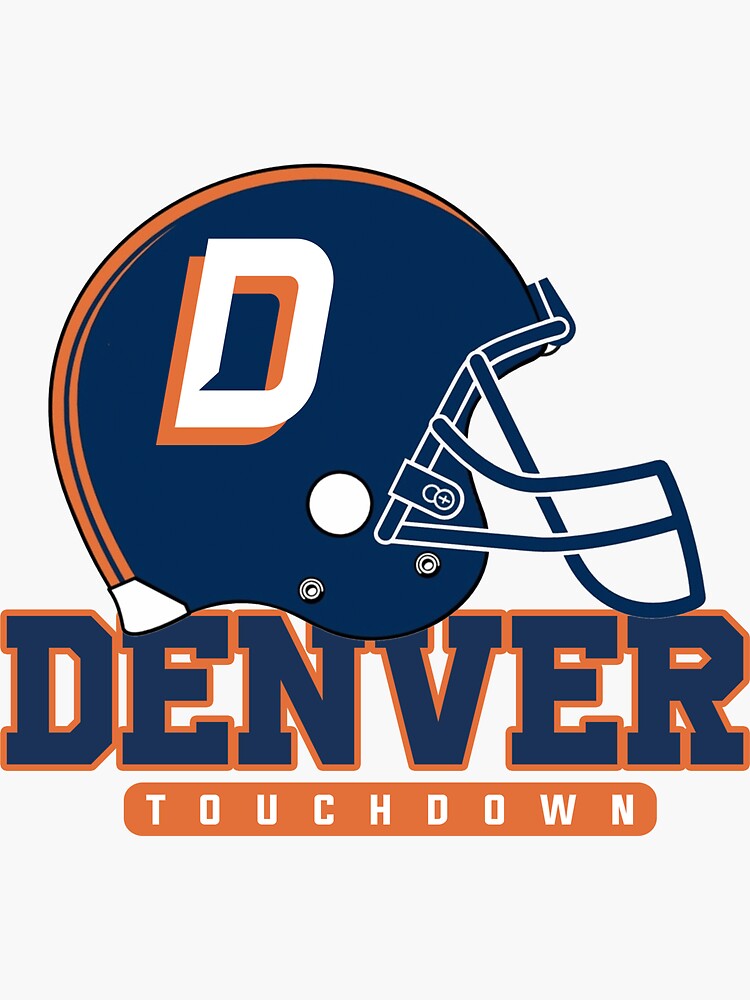 "Denver Football Team - Kickoff" Sticker for Sale by igzine | Redbubble