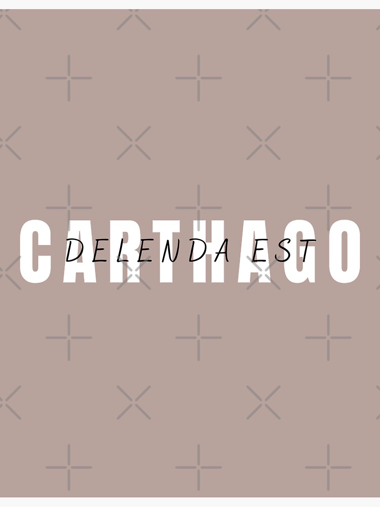 "carthago delenda est " Sticker for Sale by Mustapha64 | Redbubble