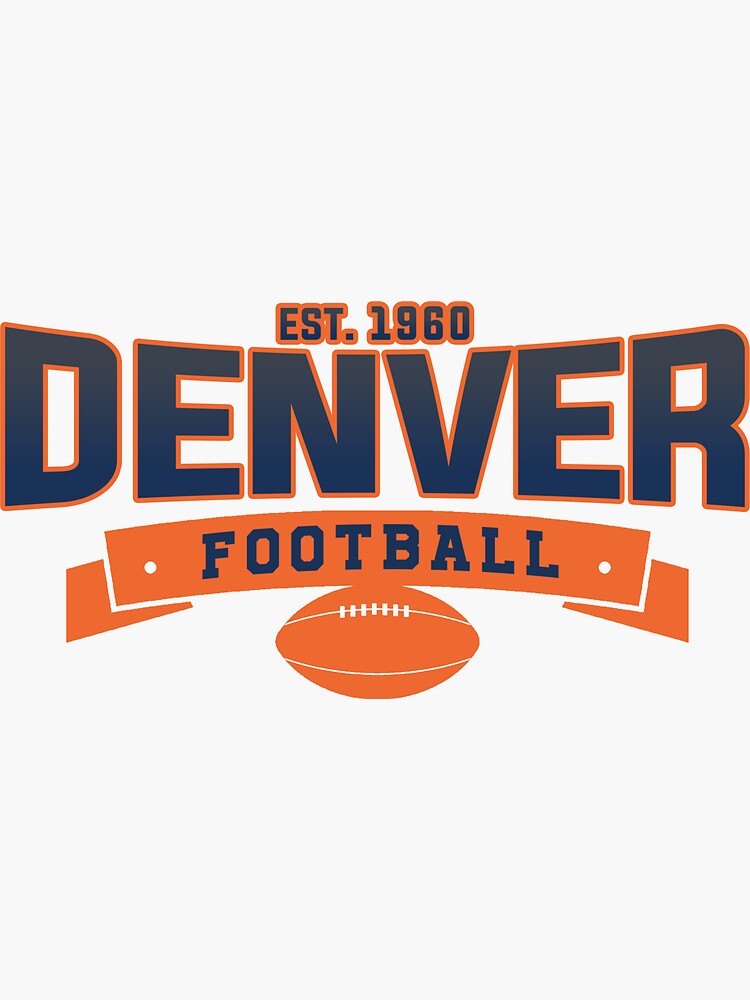 "Denver Football Team - Kickoff" Sticker for Sale by igzine | Redbubble