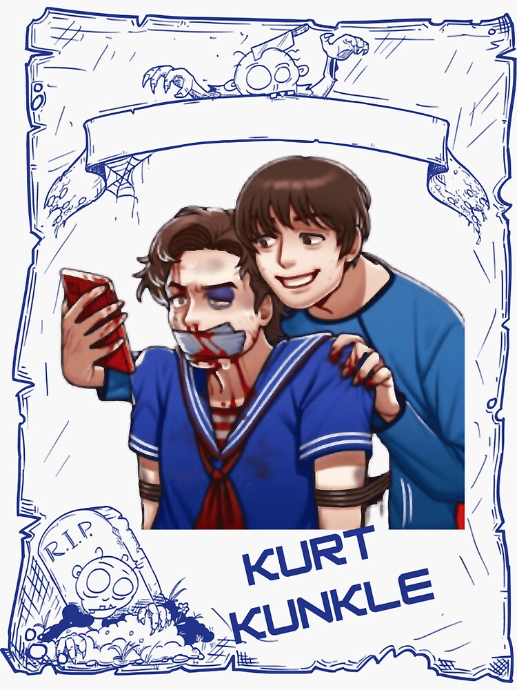 "kurts world kunkle " Sticker for Sale by muttonjcdoljac9 | Redbubble