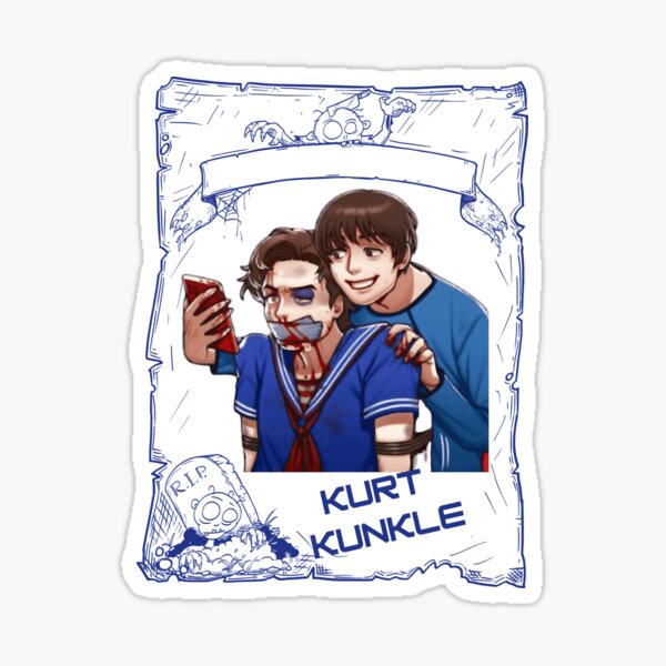 "kurts world kunkle " Sticker for Sale by muttonjcdoljac9 | Redbubble