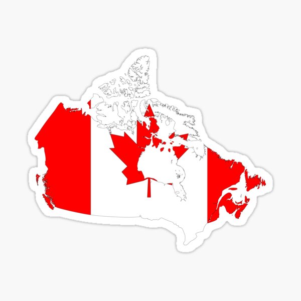 "Canada map" Sticker for Sale by lisu277 | Redbubble