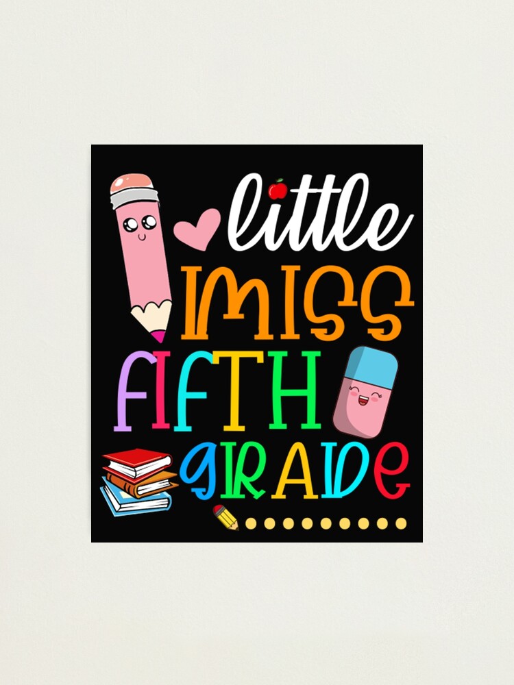 Lámina fotográfica «Niños Little Miss Quinto grado Regreso a la escuela ...