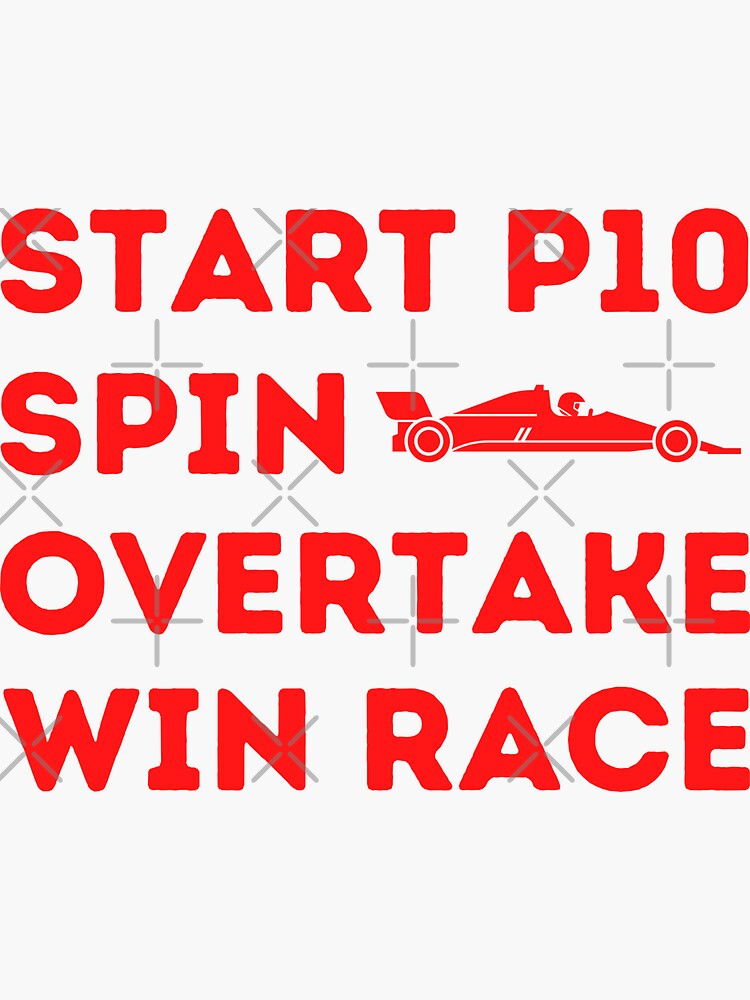 "Funny Car Racing - Spin Overtake Win Race" Sticker for Sale by ...