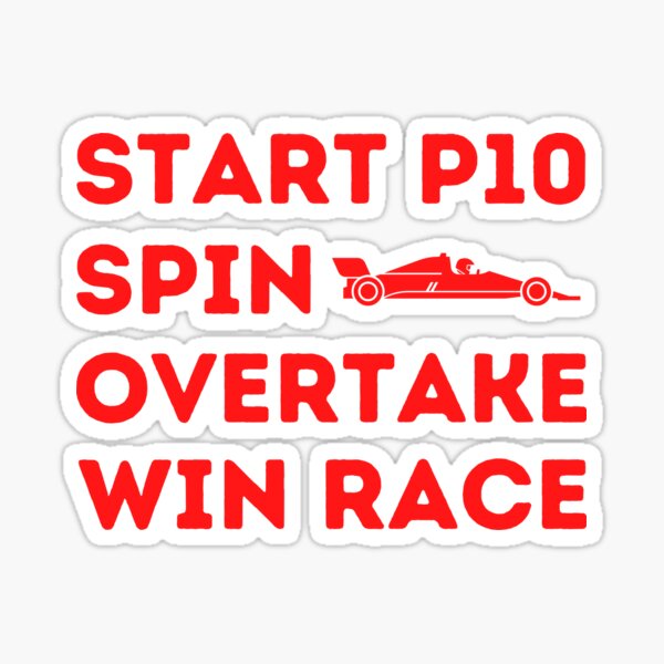 "Funny Car Racing - Spin Overtake Win Race" Sticker for Sale by ...