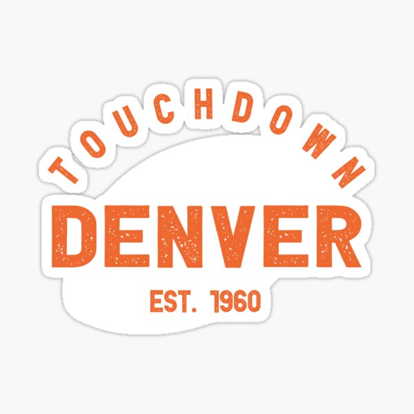 "Denver Football Team - Kickoff" Sticker for Sale by igzine | Redbubble
