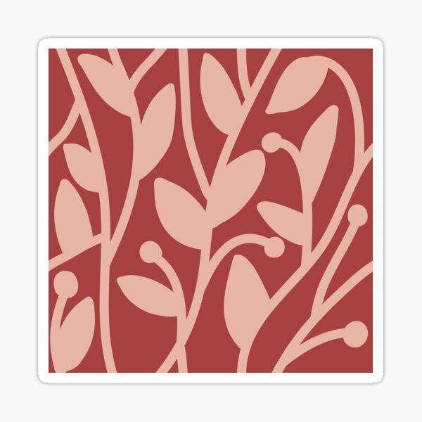 "Vines red" Sticker for Sale by ATrimbleArt | Redbubble