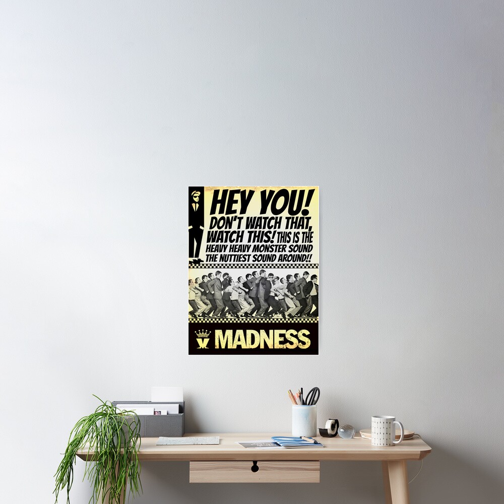 "Madness" Poster for Sale by TheHawksAerie | Redbubble