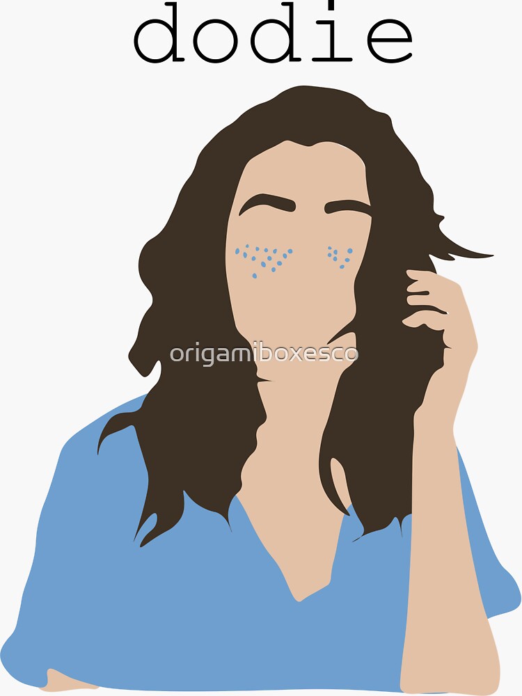 "Dodie Clark - Blue Design" Sticker for Sale by origamiboxesco | Redbubble
