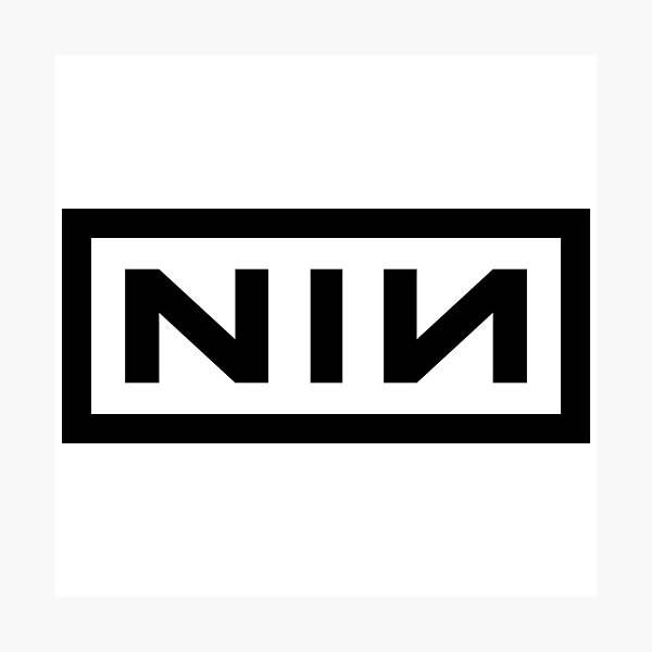 Lámina fotográfica «NIN LOGO NEGRO 2022» de abelcopla | Redbubble