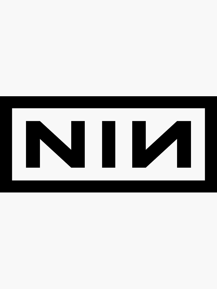 "NIN LOGO BLACK 2022" Sticker for Sale by abelcopla | Redbubble