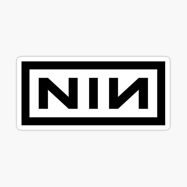 "NIN LOGO BLACK 2022" Sticker for Sale by abelcopla | Redbubble