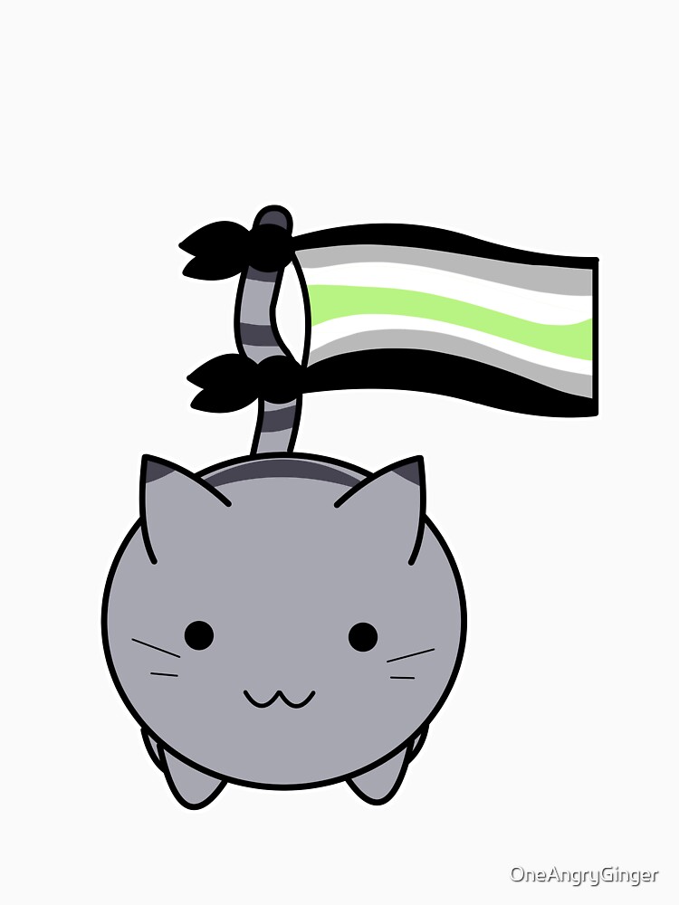 "Agender Pride Cat" T-shirt for Sale by OneAngryGinger | Redbubble ...