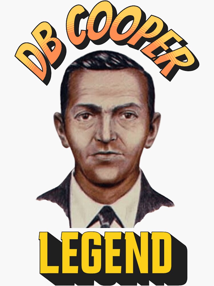 "DB Cooper Legend" Sticker for Sale by Handyhouse | Redbubble