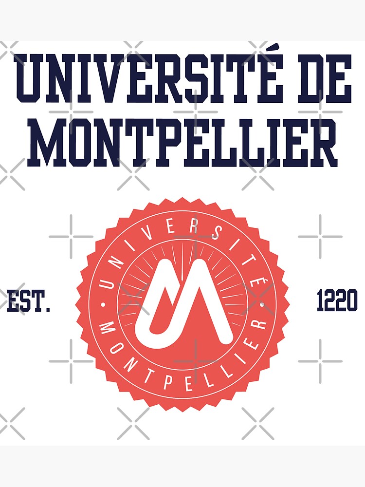 "Université de Montpellier" Sticker for Sale by Aisavart | Redbubble