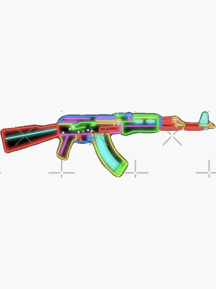 "AK-47" Sticker for Sale by TOMSHEART | Redbubble