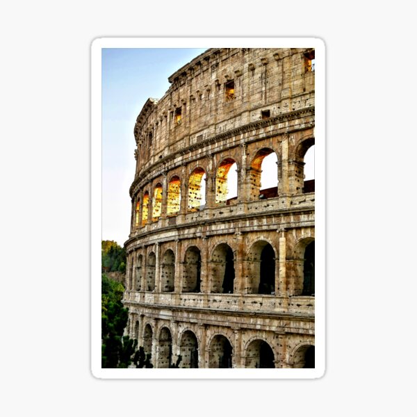 "Colosseum Rome sunset, Italy" Sticker for Sale by nikstol | Redbubble