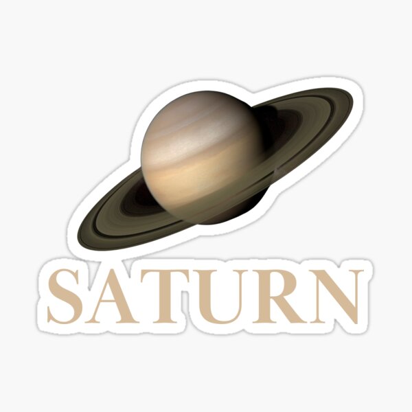 "Saturn - sixth planet from Sun " Sticker for Sale by Neutral-X | Redbubble