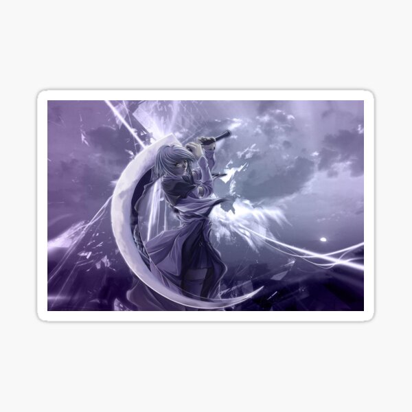 "A anime girl with a mighty sward.★★★★★" Sticker for Sale by ...