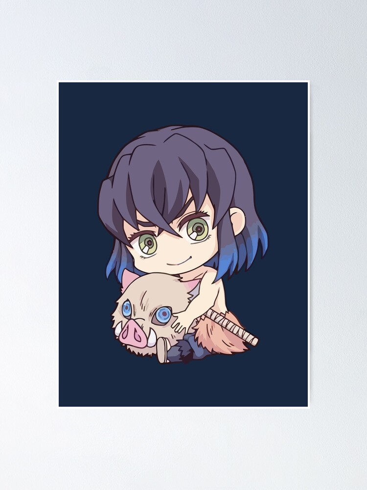 "Chibi Cute Inosuke Hashibira" Poster for Sale by genshinimpact9 ...