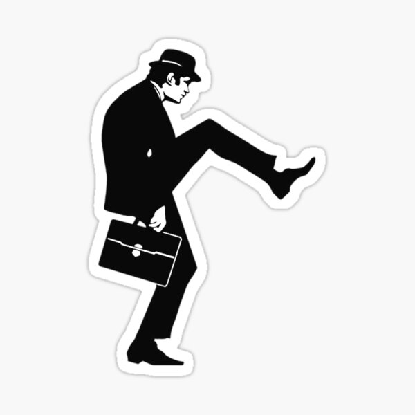 "Monty Python Official Silly Walks" Sticker for Sale by GODIN98 | Redbubble