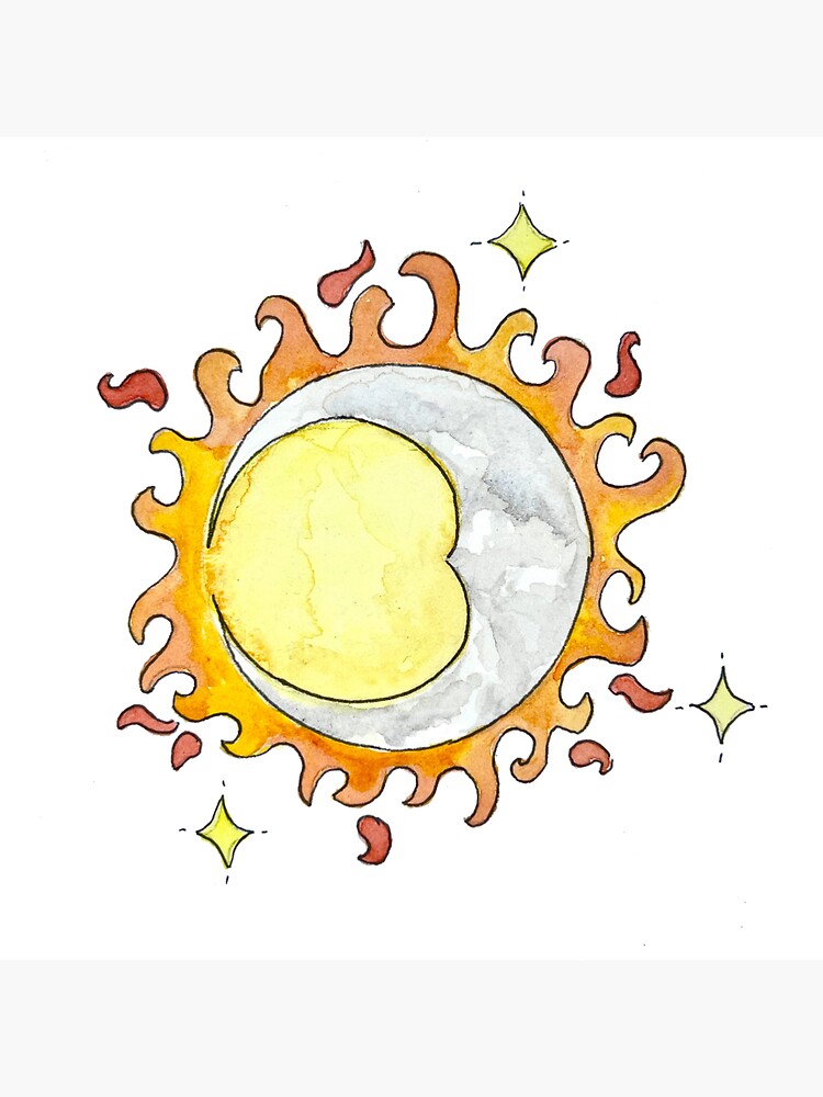 "Sun, Moon, and Stars" Sticker for Sale by joyful-musings | Redbubble