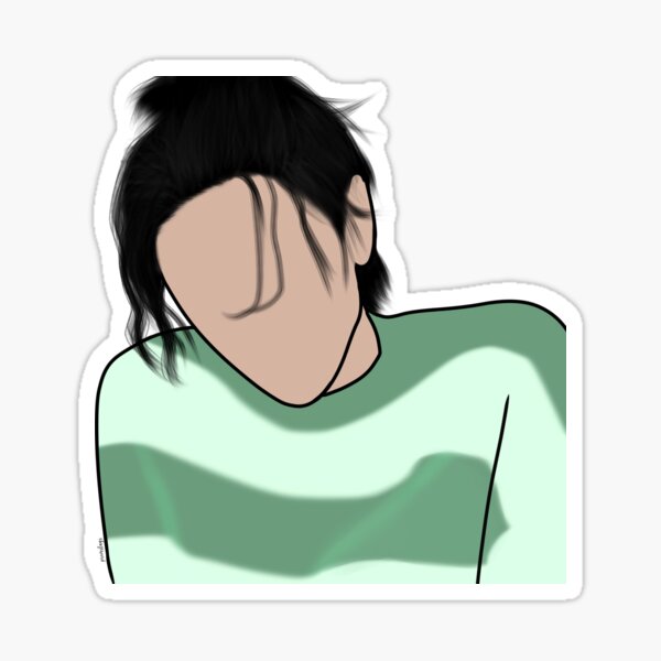 "Jeff Satur minimalist drawing" Sticker for Sale by premslays | Redbubble