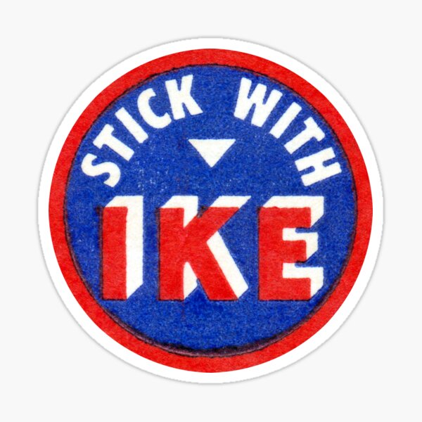 "1956 Stick with Ike" Sticker for Sale by historicimage | Redbubble