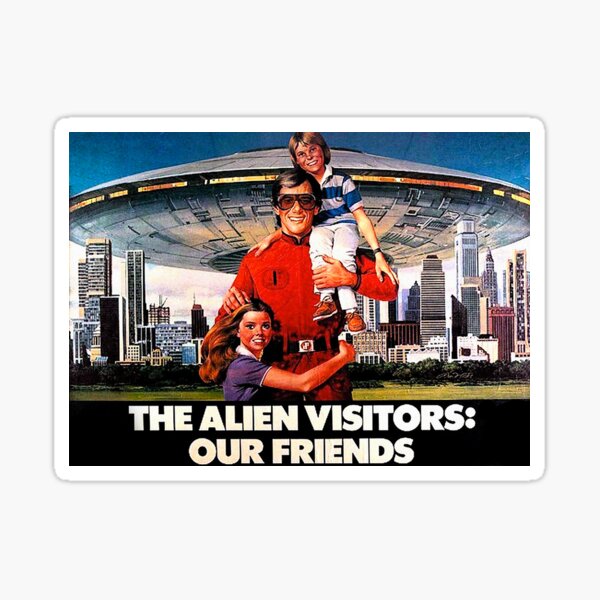 "V Visitor Alien Movie Film Poster Our Friends Vintage 80s Sci-Fi ...